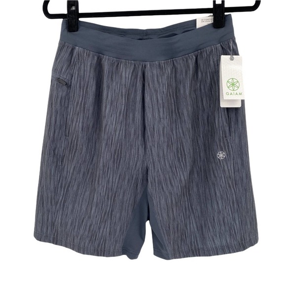 GAIAM | Shorts | New Gaiam Mens Karma Shorts In Spacedye Ebony | Poshmark